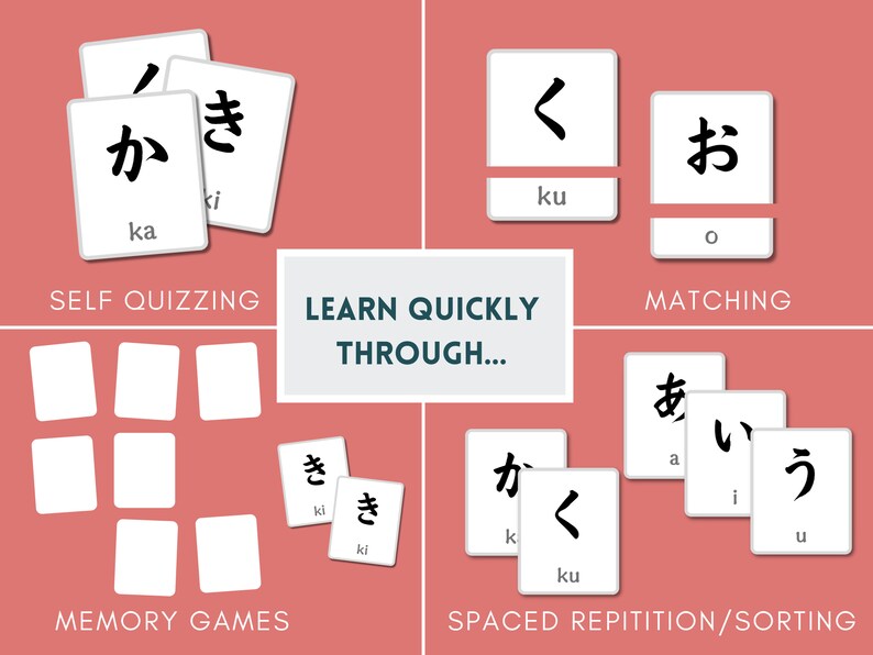 Japanese Hiragana Writing Practice Paper With Hiragana Flashcards ...