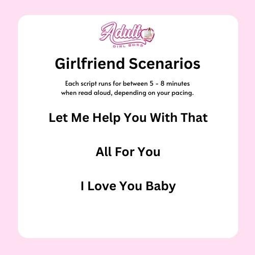 GFE JOI Scripts for Onlyfans, Fansly, Loyalfans Intimate Girlfriend Experience Audio/video ...