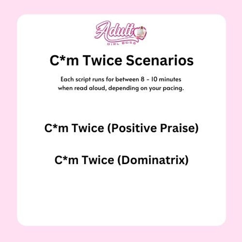 Cm Twice JOI Scripts for Onlyfans Fansly Loyalfans Captivating ...