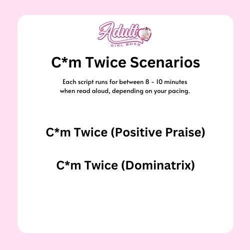 Cm Twice JOI Scripts for Onlyfans Fansly Loyalfans Captivating Instructions and Encouragement ...