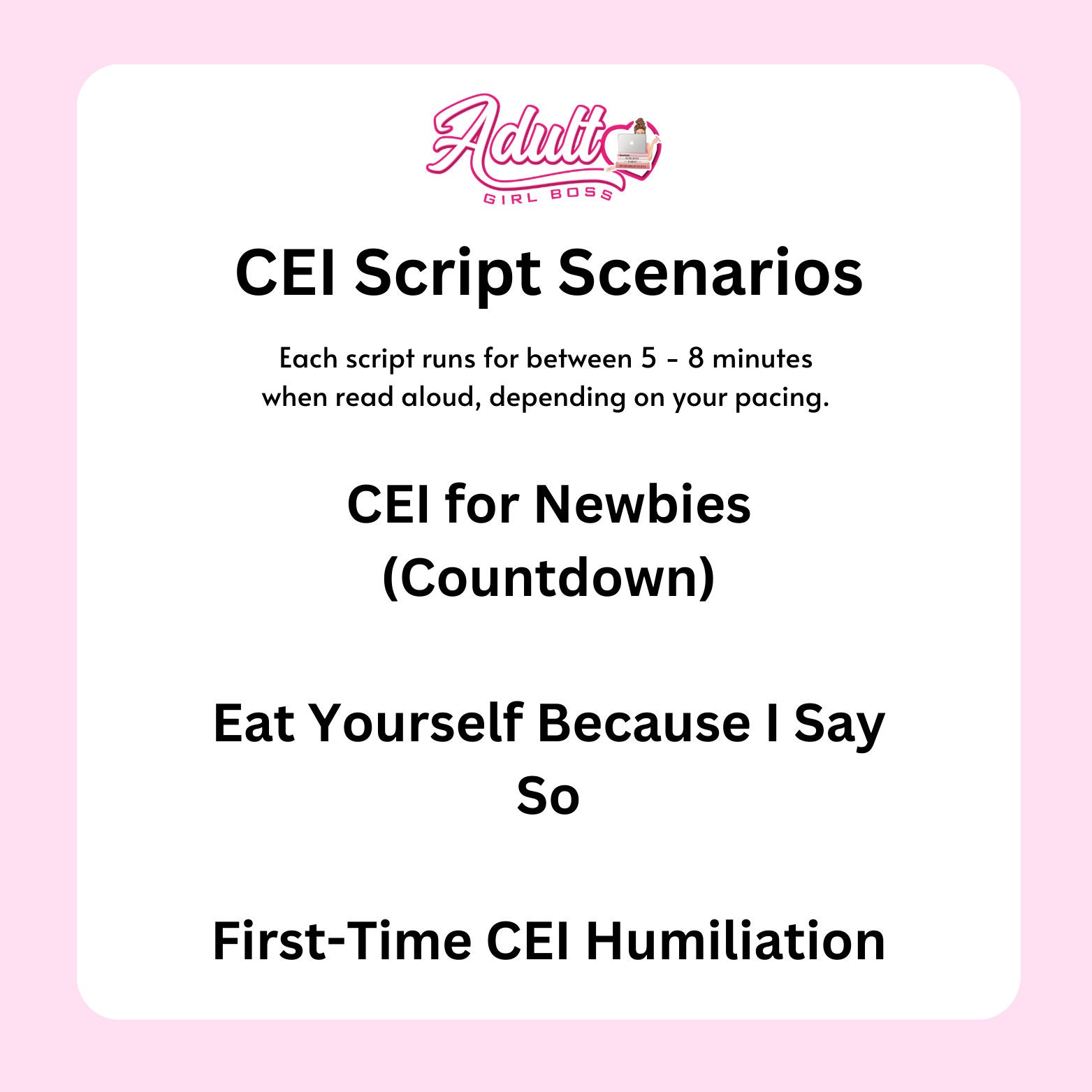Captivating CEI JOI Scripts for Onlyfans, Fansly, Loyalfans Intriguing Guidance and Affirmation ...