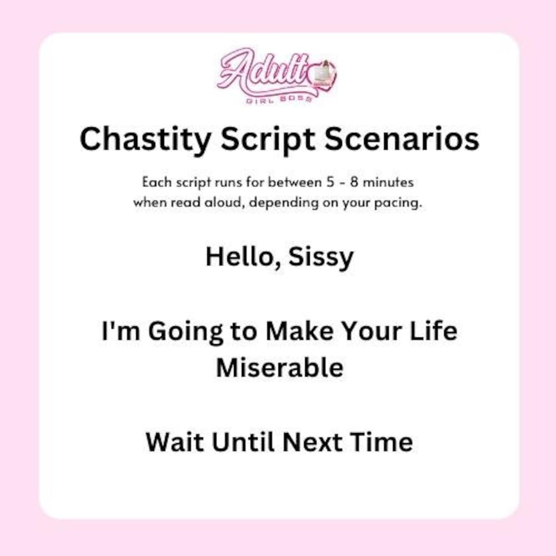 Chastity JOI Scripts for Onlyfans Fansly Loyalfans Instructions and Encouragement Active - Etsy