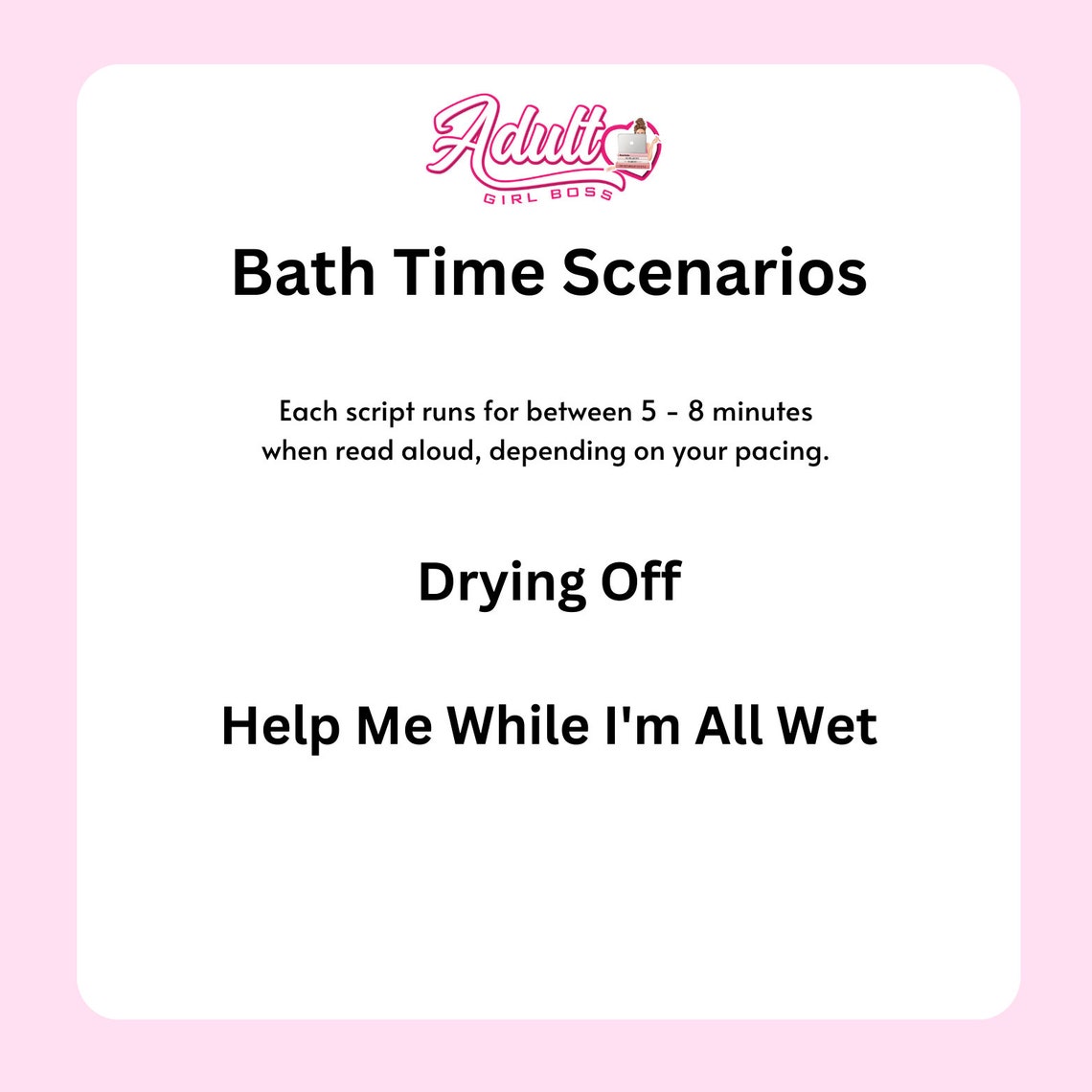Bath Time JOI Scripts for Onlyfans Fansly Loyalfans Add - Etsy