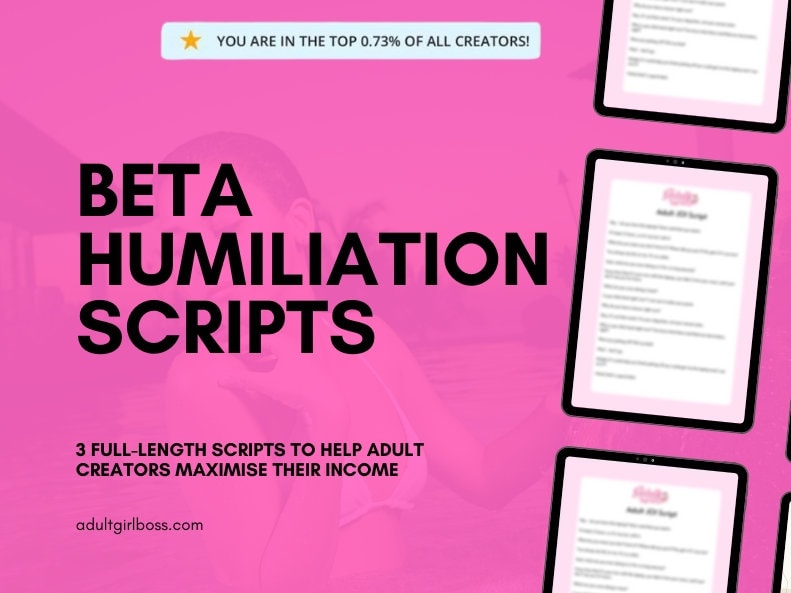 Beta Humiliation JOI Scripts for Adult Content Creators Amplify Your ...