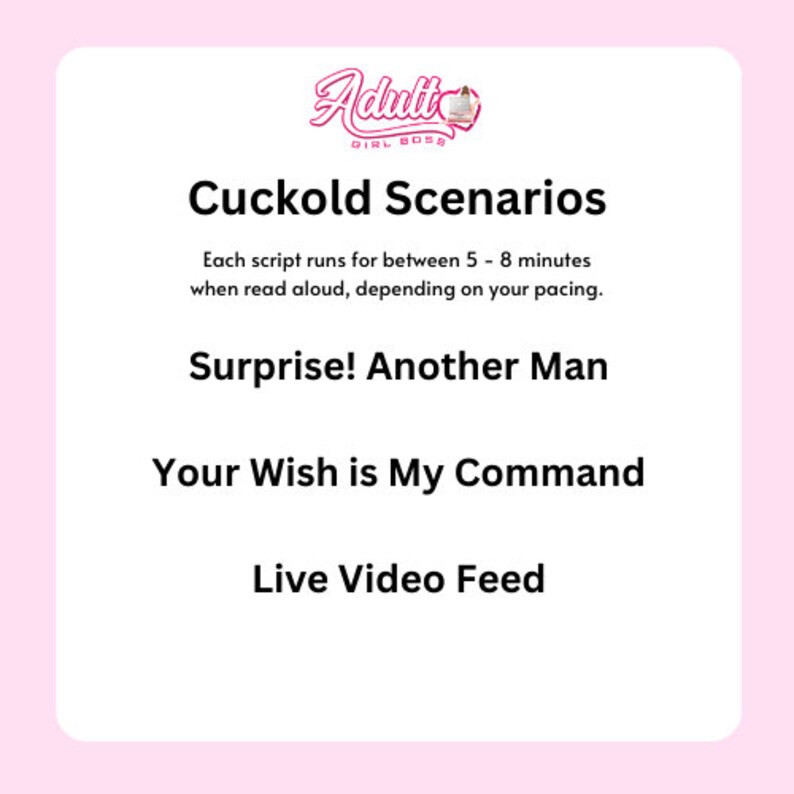 My 3 Cckold JOI Scripts for Onlyfans Remove the Guesswork From Femdom ...