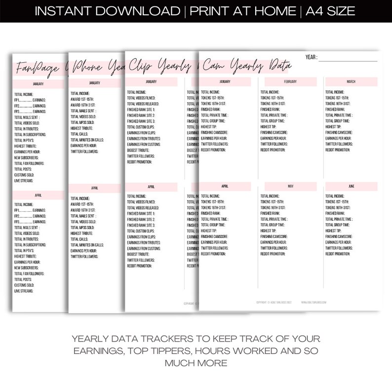 Sex Worker Planner Printable Adult Content Creator Organizer Camgirl Pso Fansly Planner Etsy