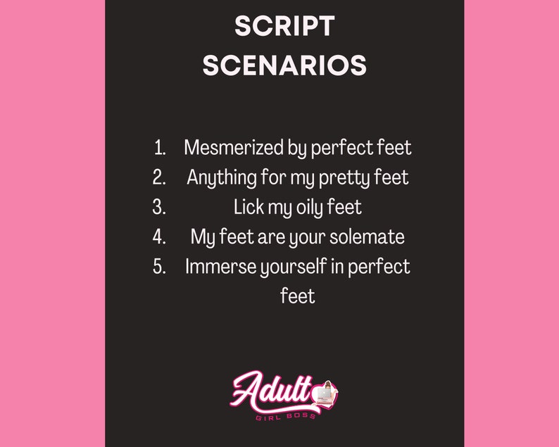 Femdom Foot Scripts: Amplify Your Onlyfans, Fansly Revenue Perfect for Video & MP3 - Etsy