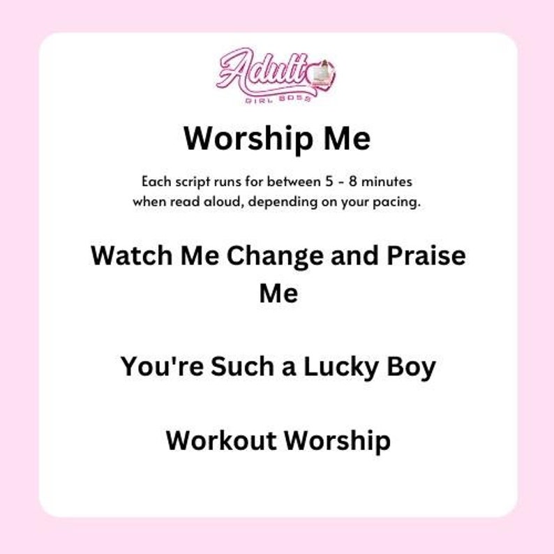 Worship Me Joi Scripts For Onlyfans Fansly Loyalfans Intimate
