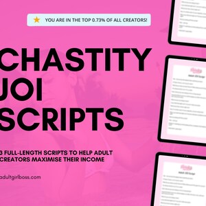 Chastity JOI Scripts for Onlyfans Fansly Loyalfans Instructions and Encouragement Active - Etsy