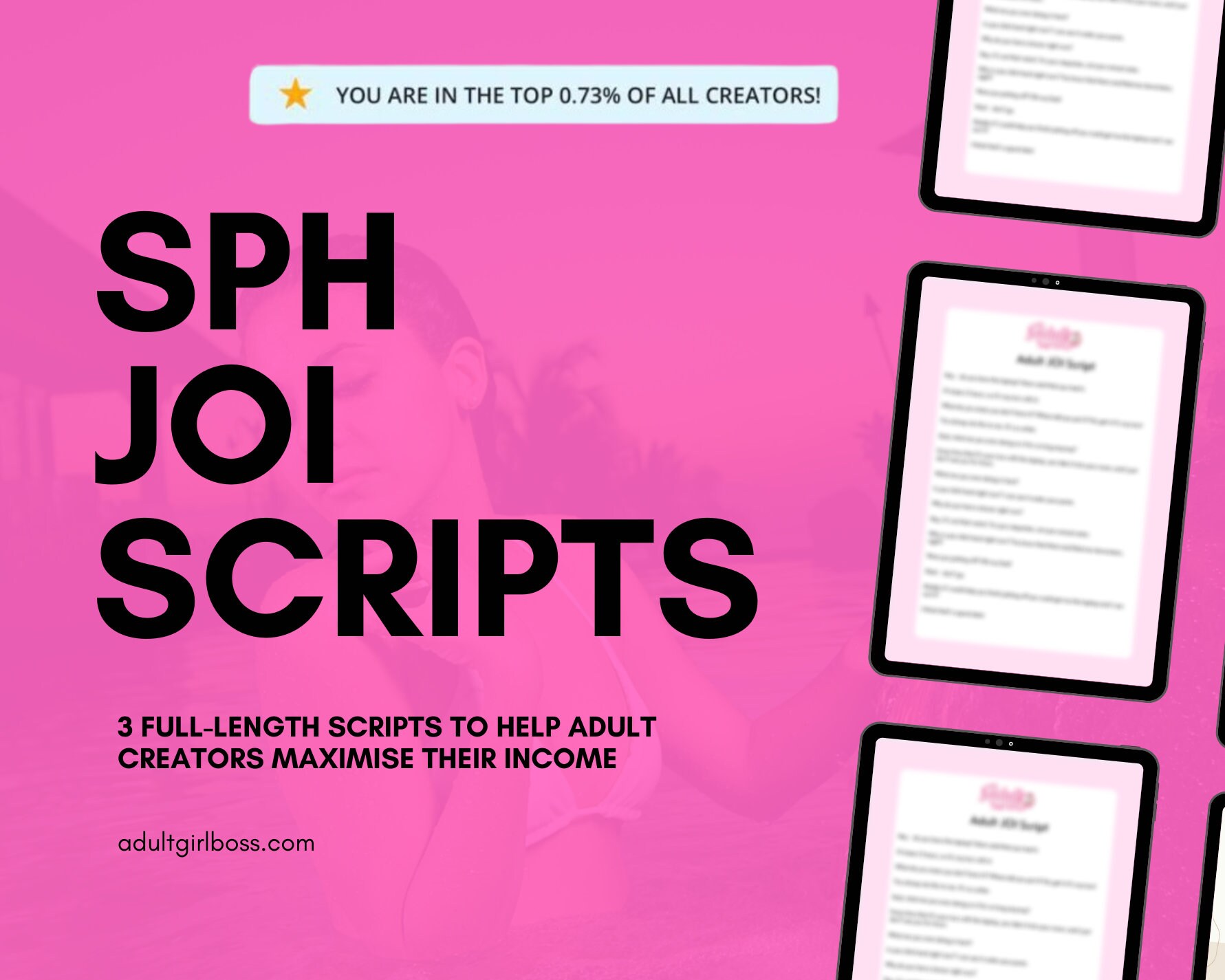 SPH JOI Scripts for Onlyfans, Fansly, Loyalfans Instructions for Humiliation Content - Etsy