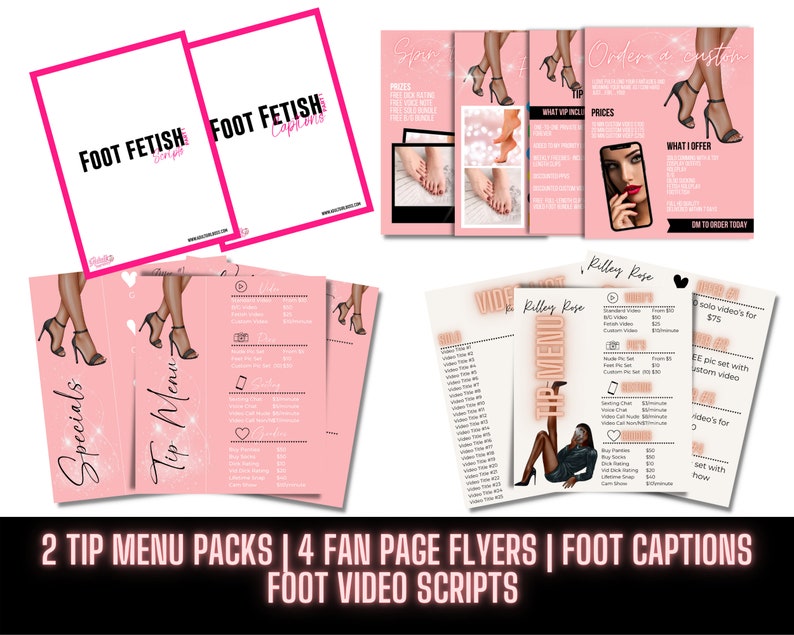 Onlyfans Foot Bundle African American Captions Onlyfans Tip Menu Scripts Adult Content Ideas ...