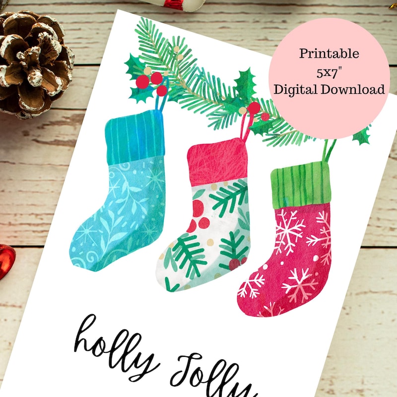 Hanging Cards for Socks - Etsy