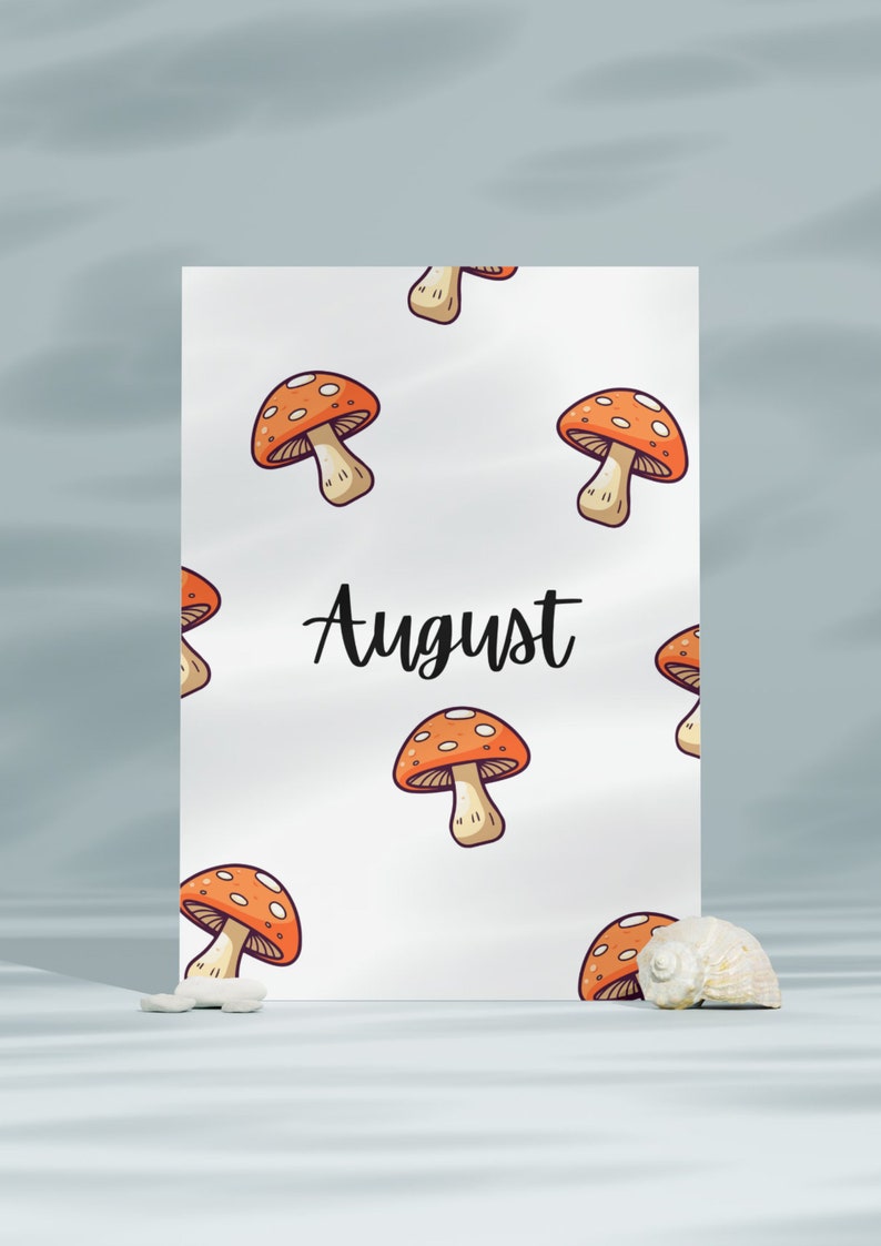 PRINTABLE Journal Page-august Title Page-a5 & A4 Size - Etsy