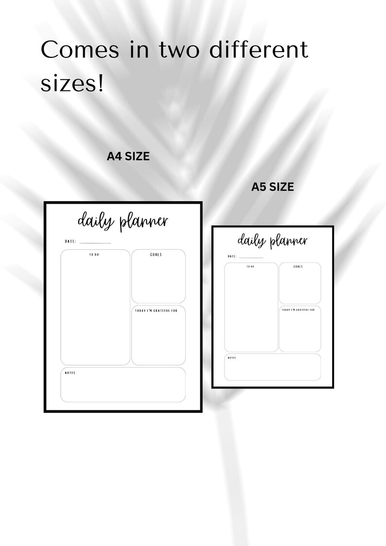MINMALIST PRINTABLE Journal Page-daily Planner Page-a5 & A4 Size - Etsy