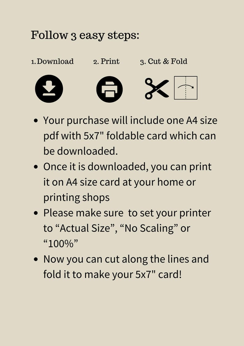 Printable Christmas Cards-5x7” Cards-downloadable Christmas Cards-merry ...