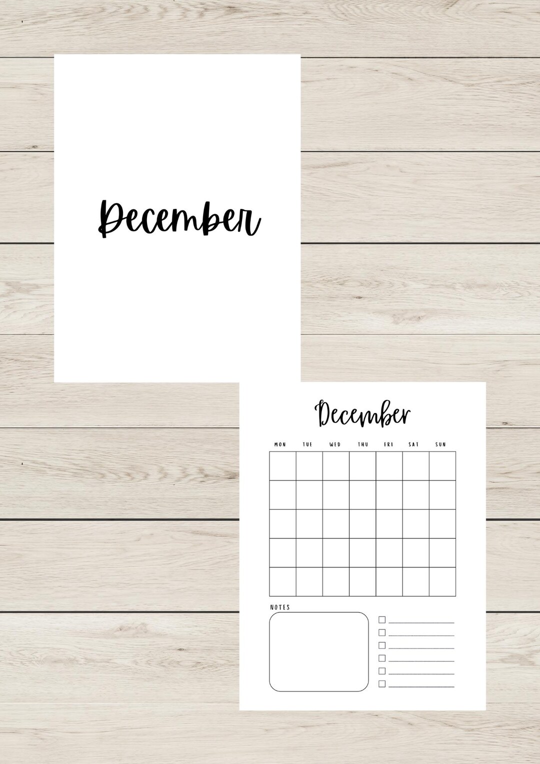 December Title Page calendar Page-printable Calendar printable Title ...