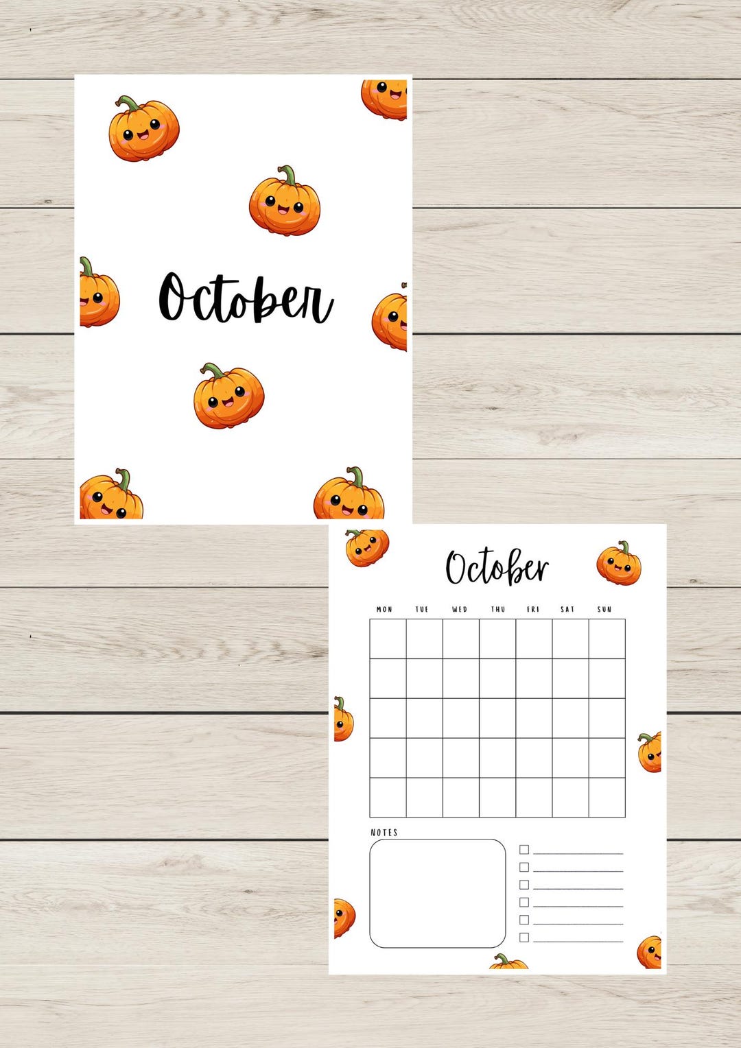 October Title Page calendar Page-printable Calendar printable Title ...
