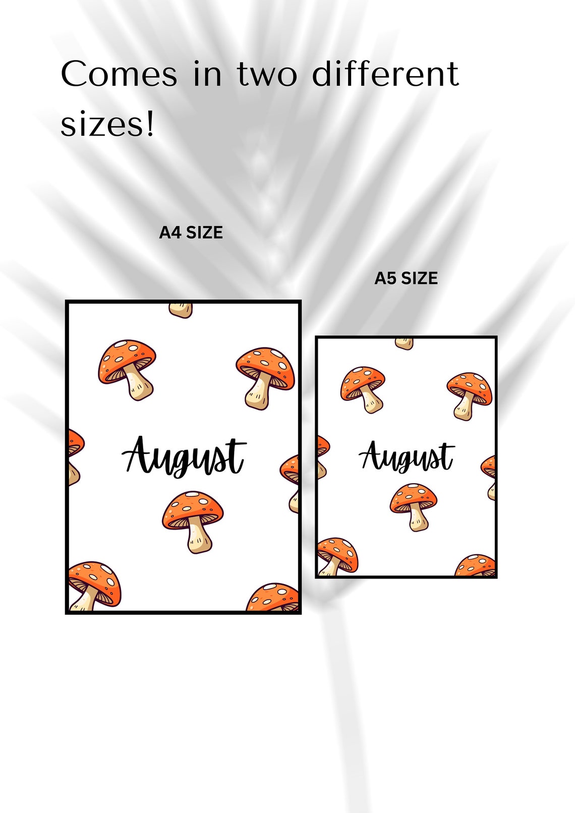 PRINTABLE Journal Page-august Title Page-a5 & A4 Size - Etsy