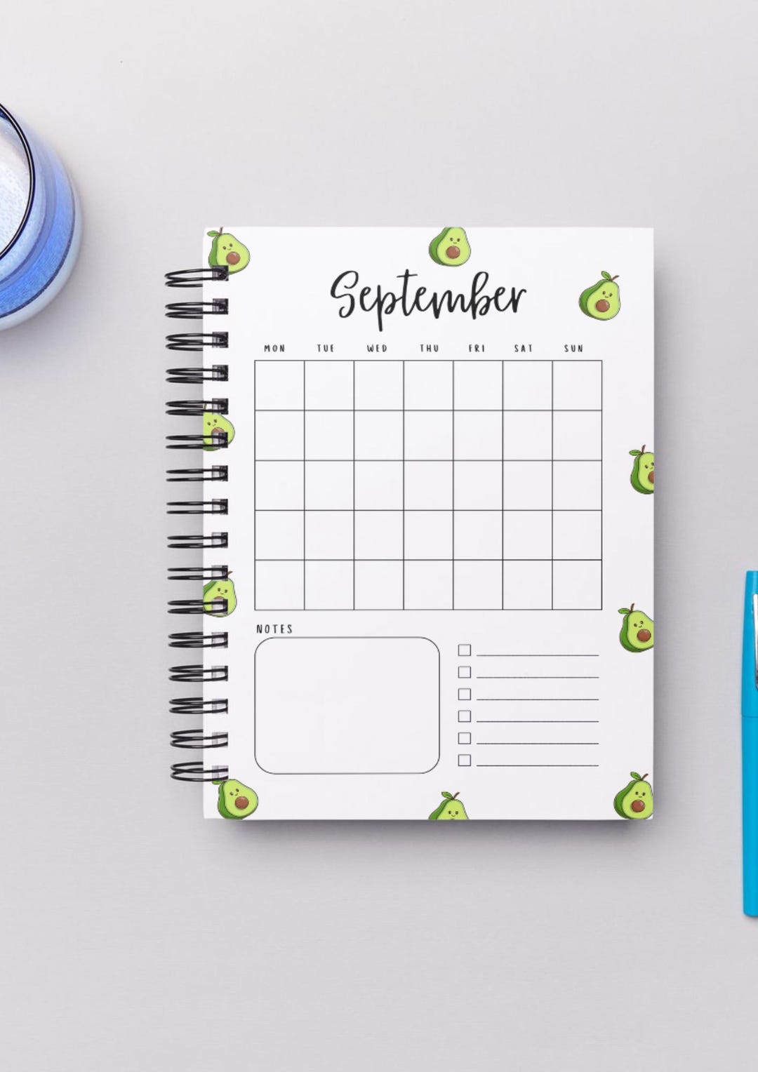 PRINTABLE Journal Page-september Calendar Page-a5 & A4 Size - Etsy
