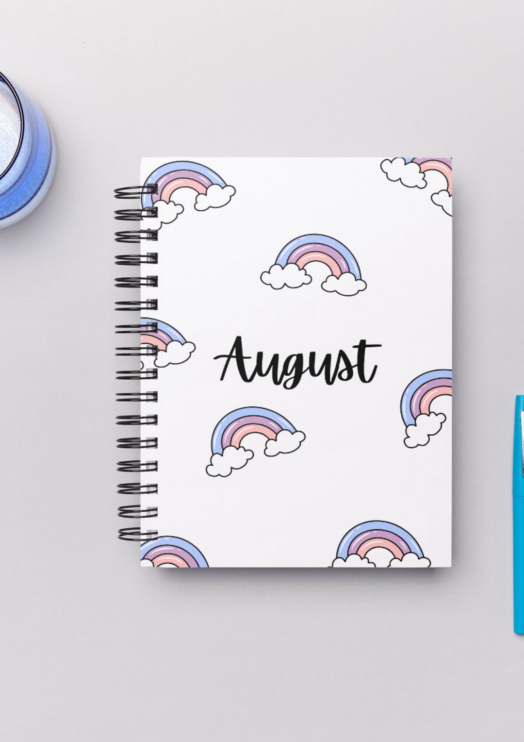PRINTABLE Journal Page-august Title Page-a5 & A4 Size - Etsy