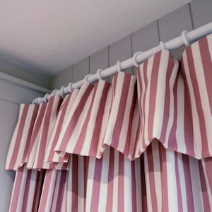 Luxury Handmade Stripe Curtains, Flop Over Top, Blackout Lining, Made ...