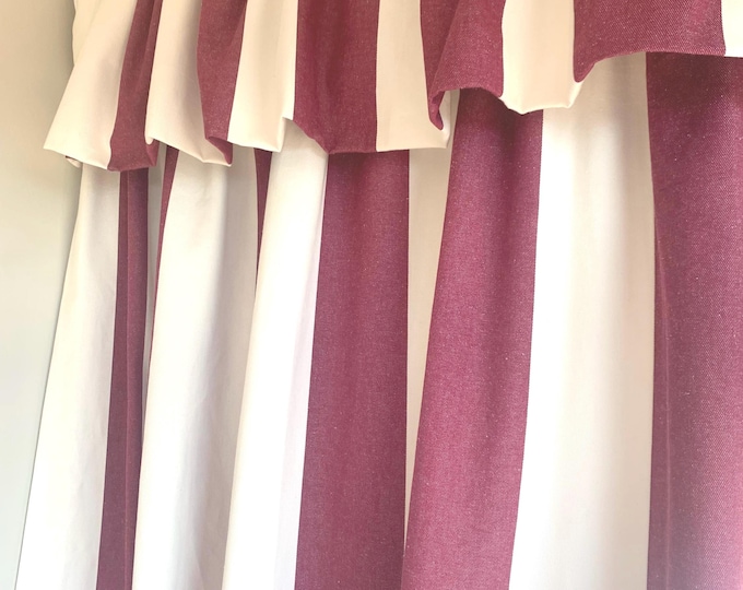 Luxury Handmade Stripe Curtains, Lined, Made to Measure, Bespoke Sizes ...