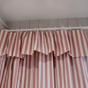 Luxury Handmade Stripe Curtains, Flop Over Top, Blackout Lining, Made ...
