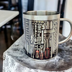 Stainless Steel Mug With a Picture of a Toolbox. Ideal for All ...