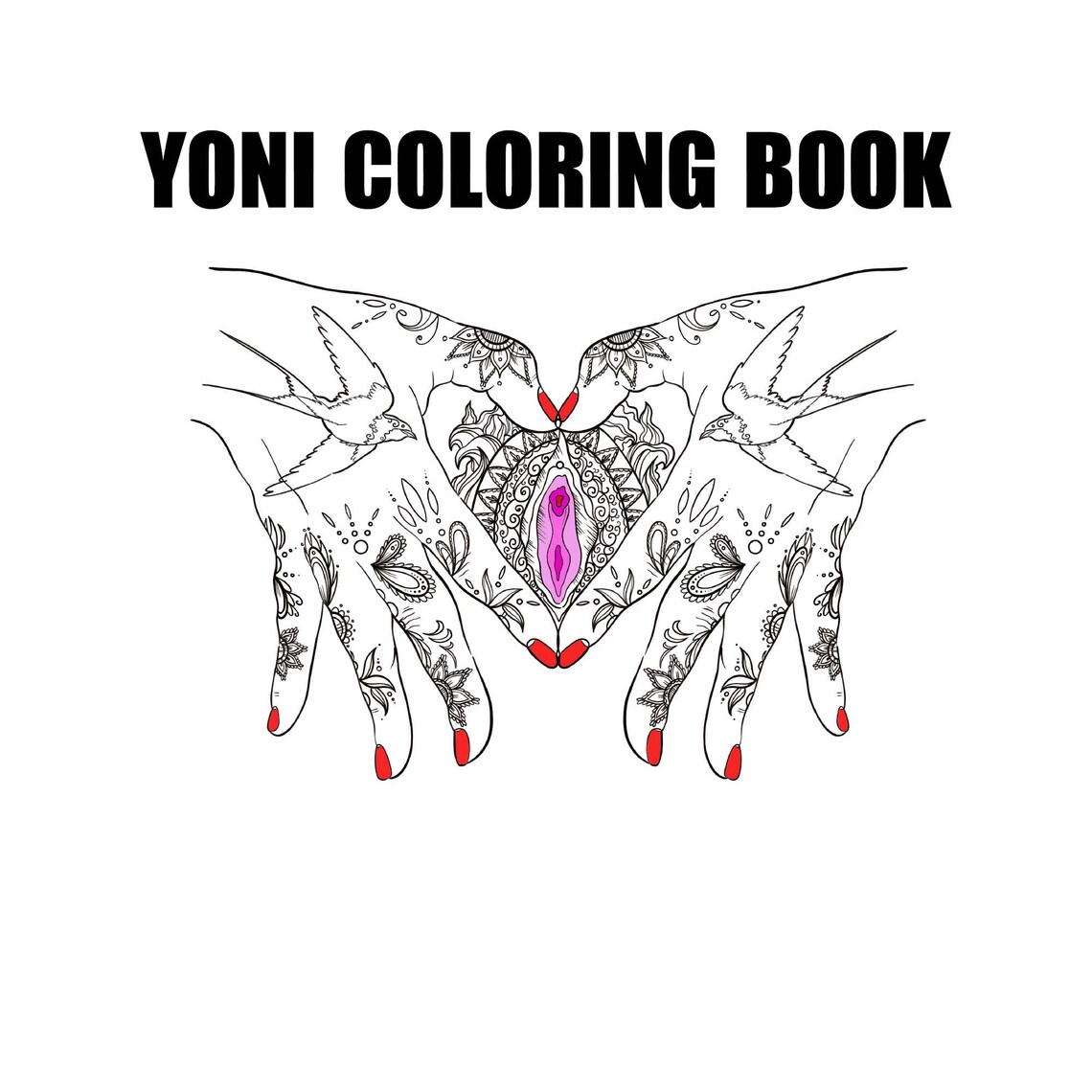 20 Pages Vagina Coloring Book Yoni Coloring Book - Etsy