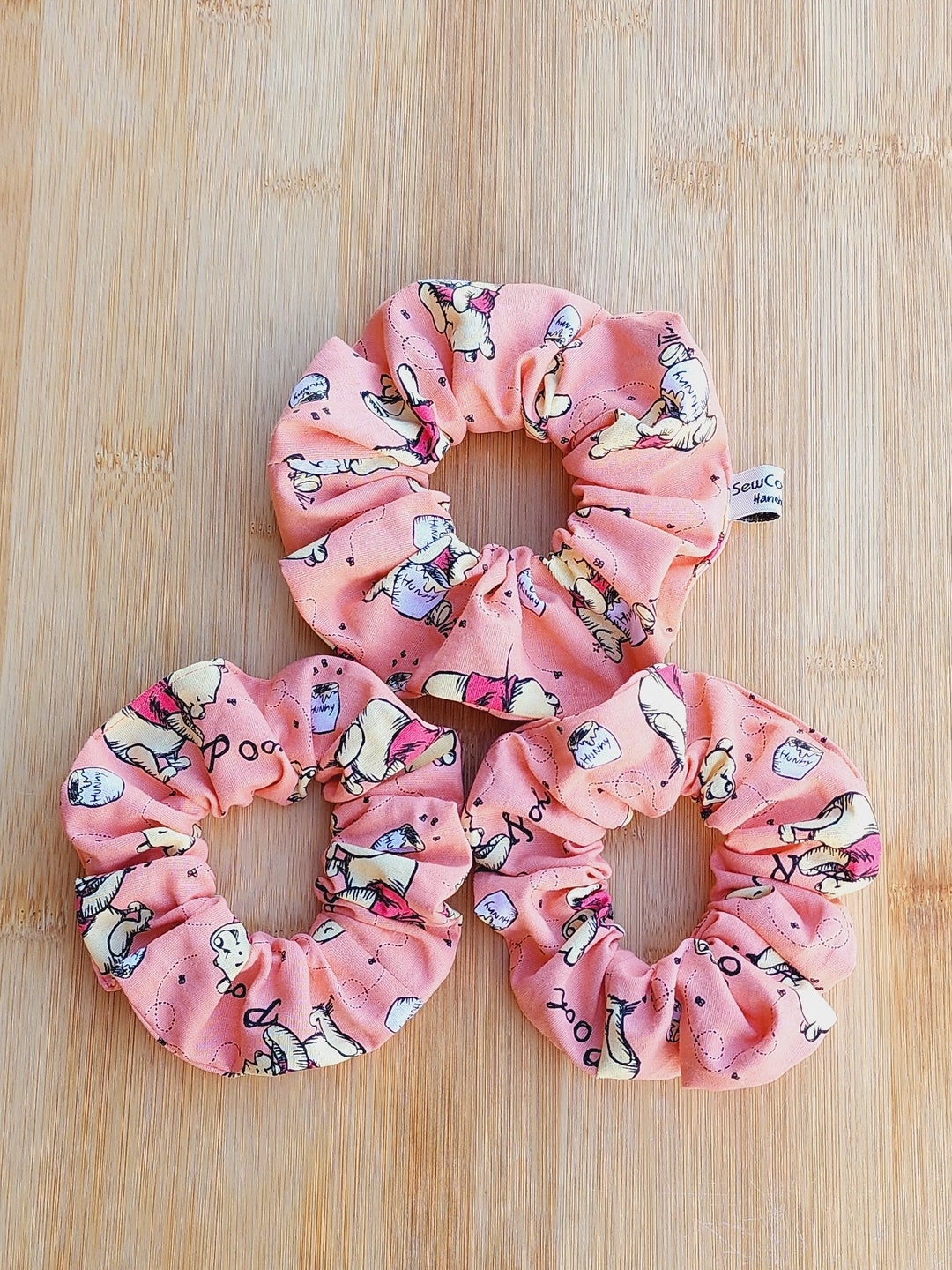 Soft Cotton Scrunchies in Peach Colour, Winnie Scrunchie, Wrist ...