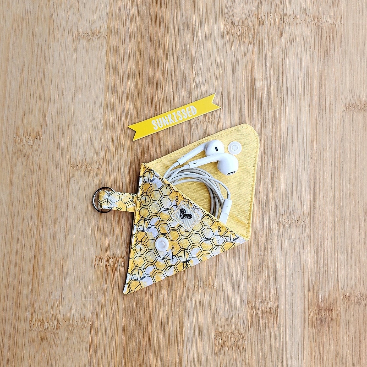 Snap on Button Triangle Shaped Coin Purse With Split Keyring - Etsy UK