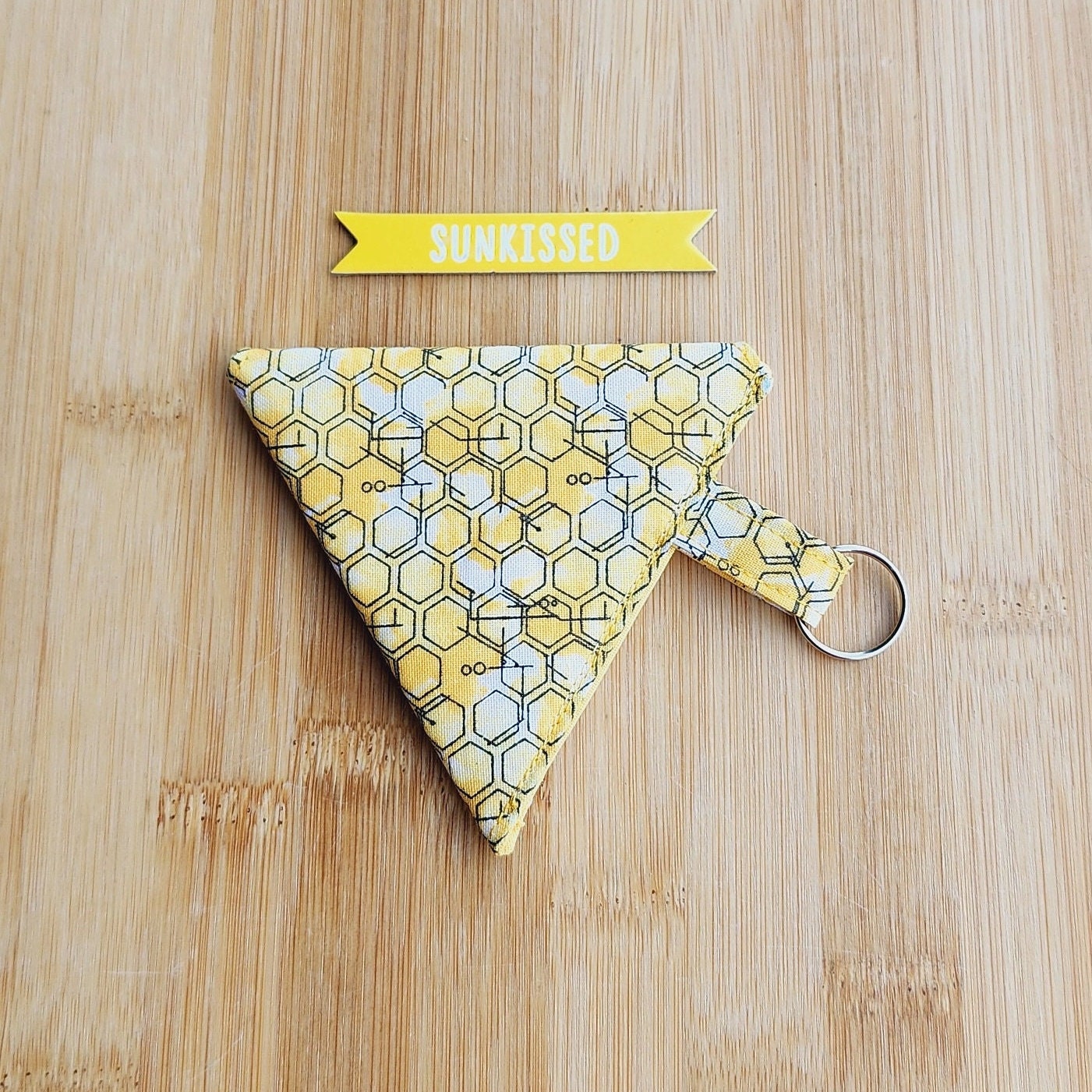 Snap on Button Triangle Shaped Coin Purse With Split Keyring - Etsy UK