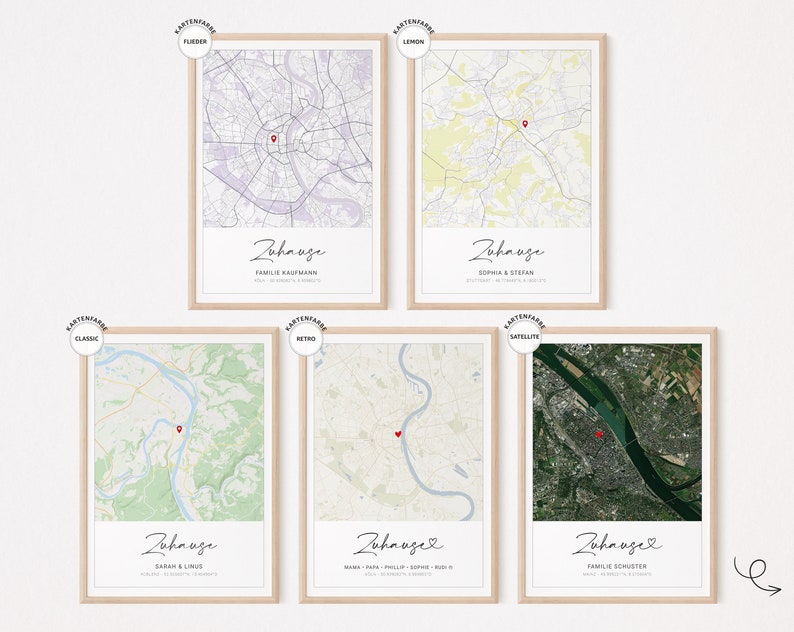 Colormaps „zuhause“ – Koordinaten Bild Personalisiert Mit Namen by LLLH ...