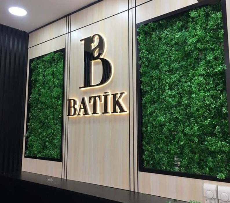 Backlit Sign Reception Logo Reception Sign Halo Lit - Etsy