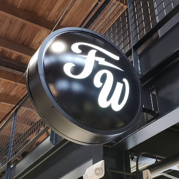 Light Box Business Sign - Etsy