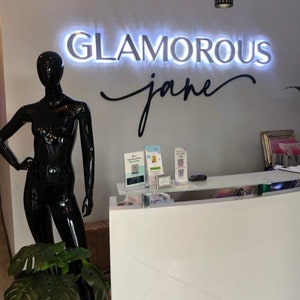 Backlit Sign Reception Logo Reception Sign Halo Lit - Etsy