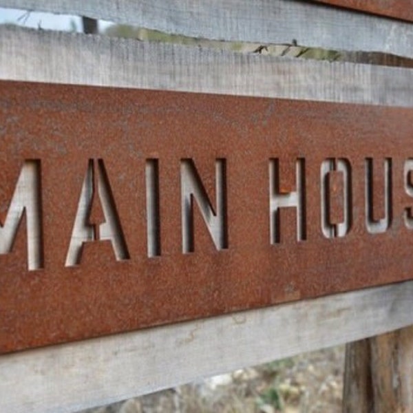 Rusted Metal Sign - Etsy