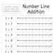 Number Line Addition, 1-10, 10 Printable Worksheets, Preschool - 1st ...