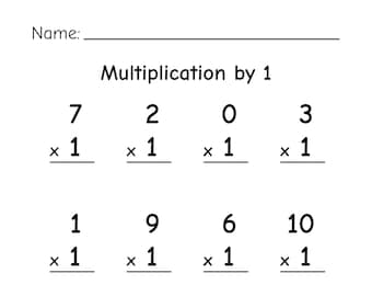 Multiplication Worksheets 1 12 - Etsy