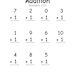 Addition Worksheets, Numbers 1-10, 20 Printable Worksheets, Vertical ...
