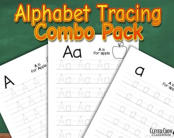 26 Printable Alphabet Upper and Lower Case | Letters Tracing Worksheets ...