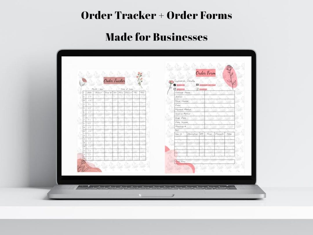 Order Tracker Template - Small Business Digital Download Order - Order ...