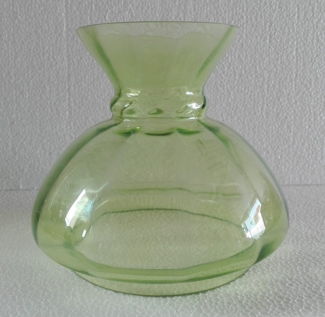 Vintage Colored Lime Green Glass Lamp Shade Fitter: 4 23/32 12 Cm - Etsy