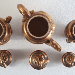 Vintage Japanese Satsuma Porcelain Tea Set Dragonware 11 People Meiji ...