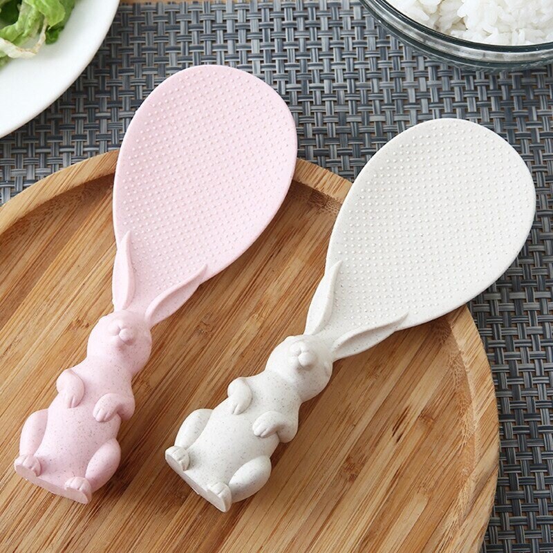 Rabbit Spoon Can Stand up Rabbit Rice Shovel Rice Cooker Rice - Etsy