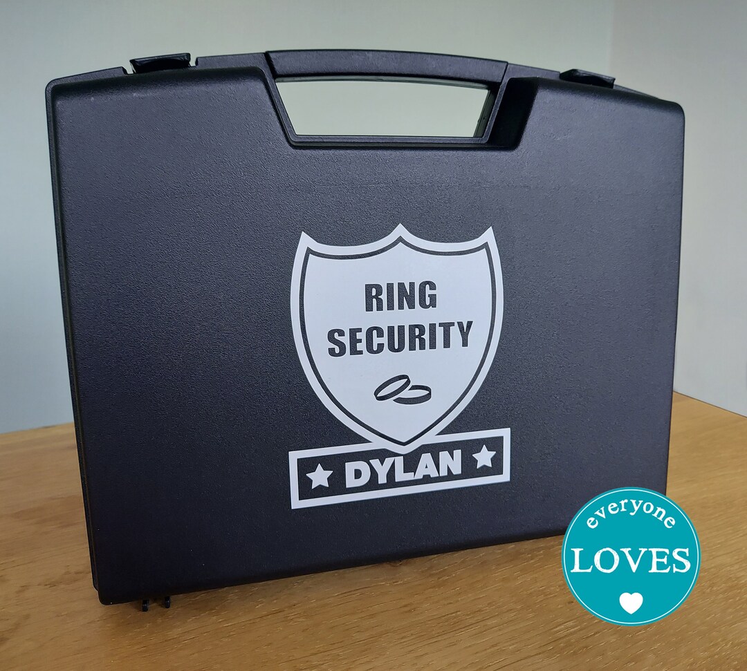 Ring Security Box Pageboy Special Agent, Personalised. Personalised ...