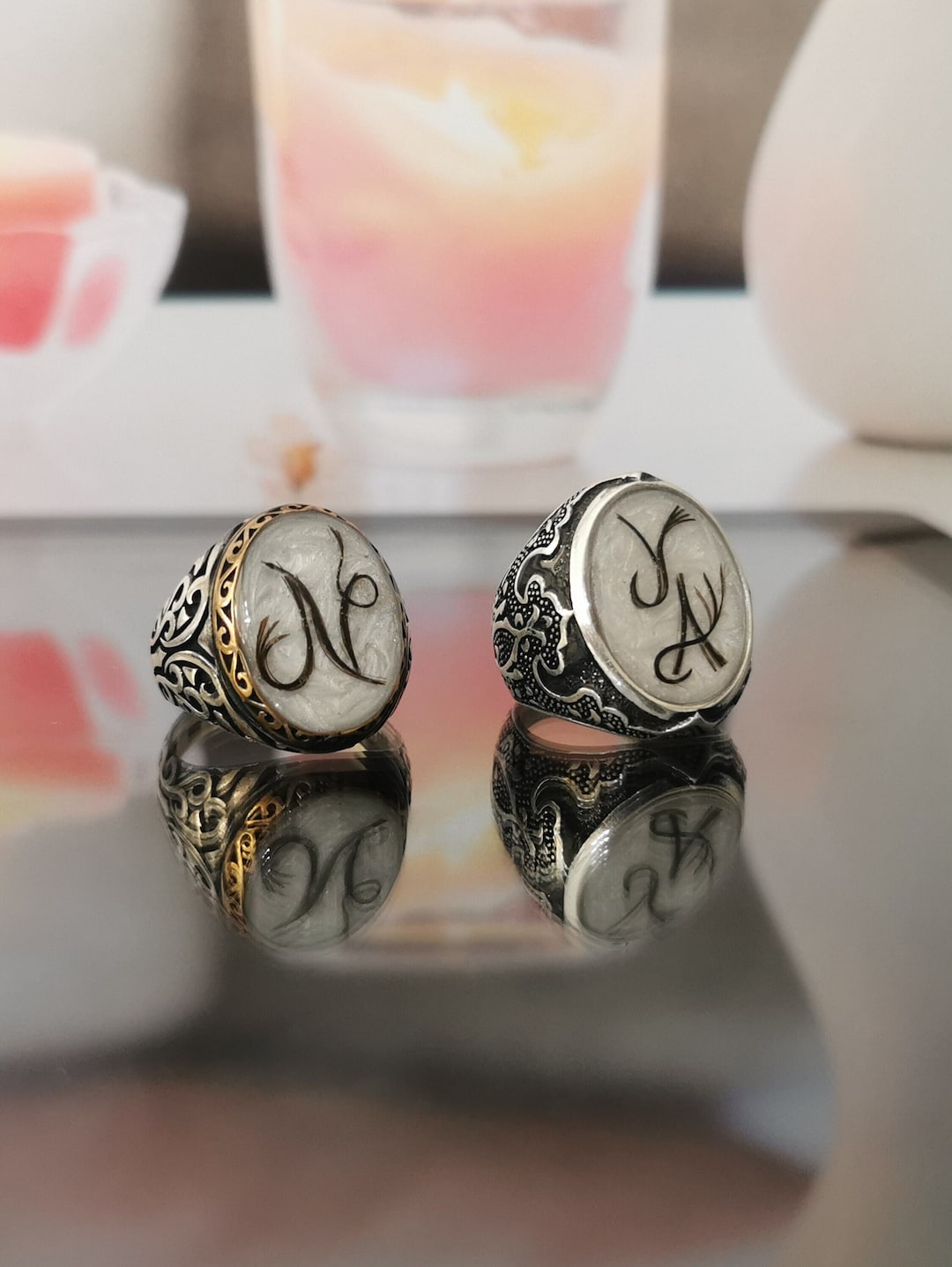 Lock of Hair Ring • Silver Keepsake Ring • Pet Hair Ring • Ashes Ring ...