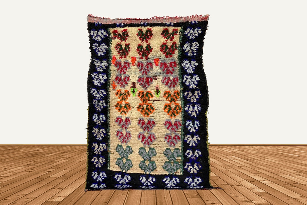 6x4 Moroccan Tribal Rug: Handwoven Area Rugs. - Etsy