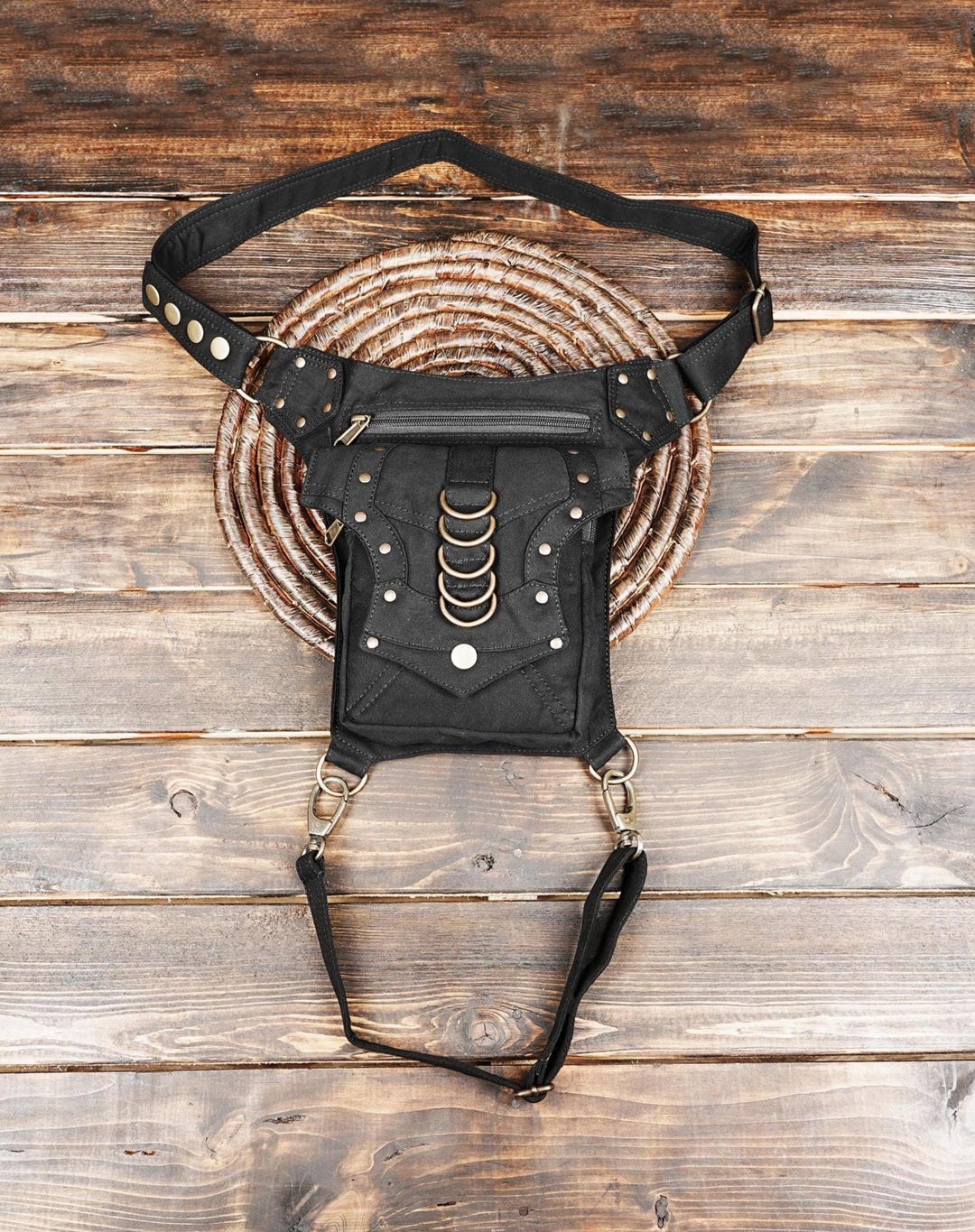 Cotton Utility Belt With Pockets: Festival Rave Pack - Etsy Australia