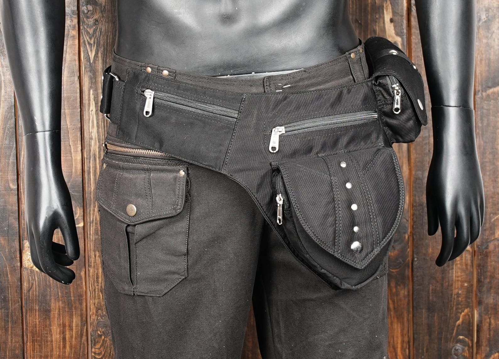 Alternative Style Utility Belt | Multi-pocket Hip Pouch | Travel ...